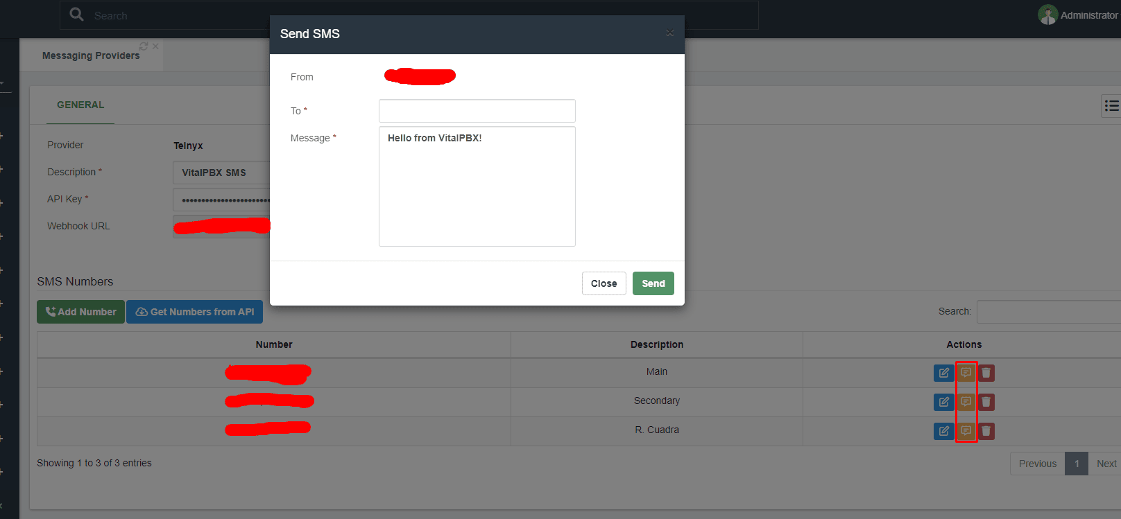 Easy & Secure Setup: Integrating Telnyx With VitalPBX's SMS Module
